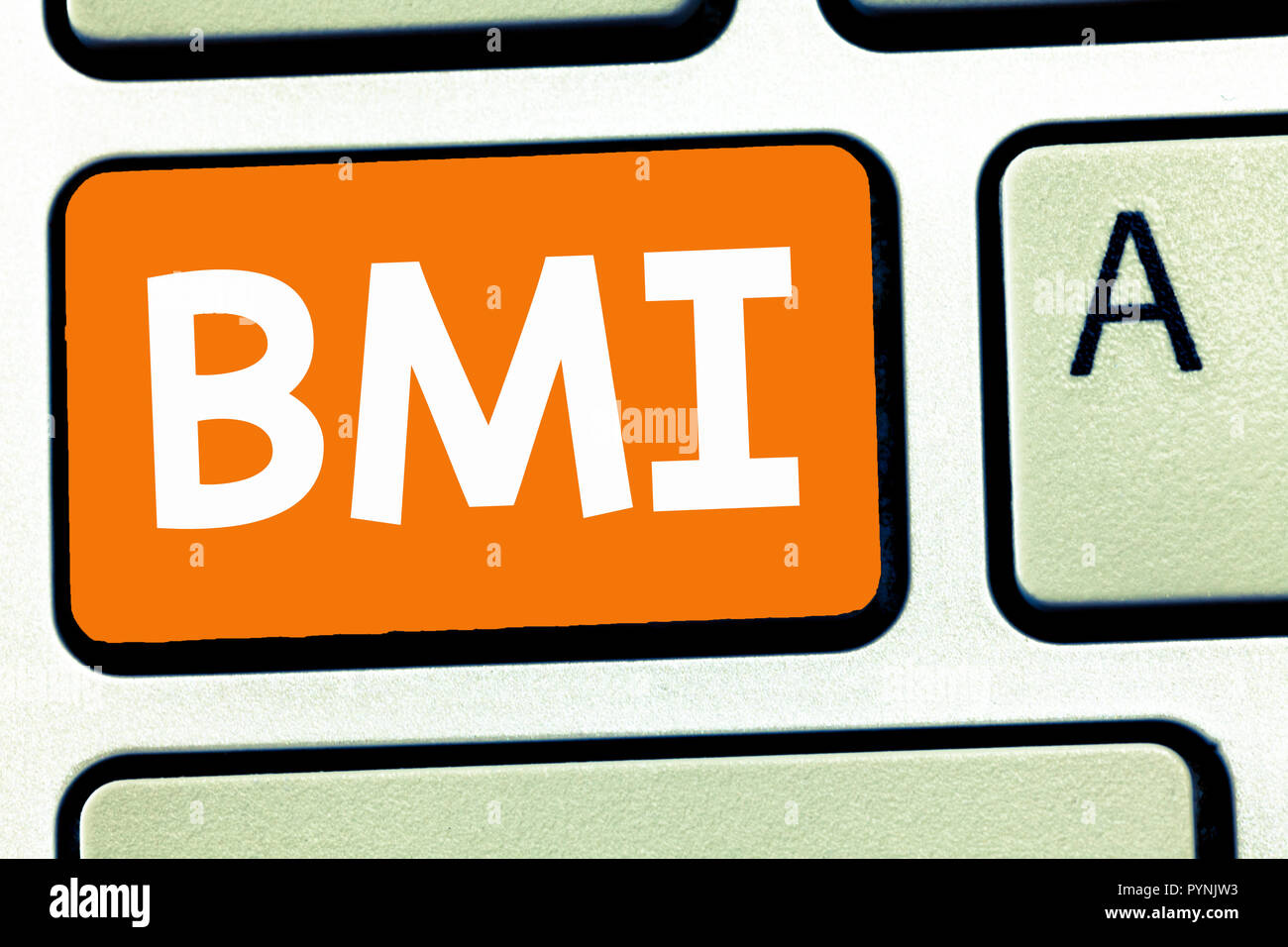 Handwriting text writing Bmi. Concept meaning Method of estimating body ...