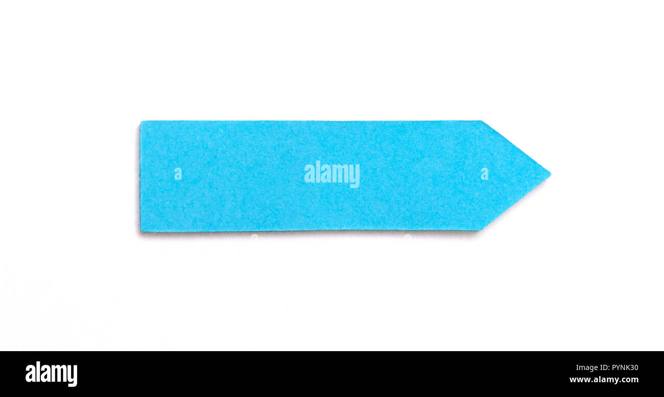 Blue sticky note isolated on a white background Stock Photo - Alamy