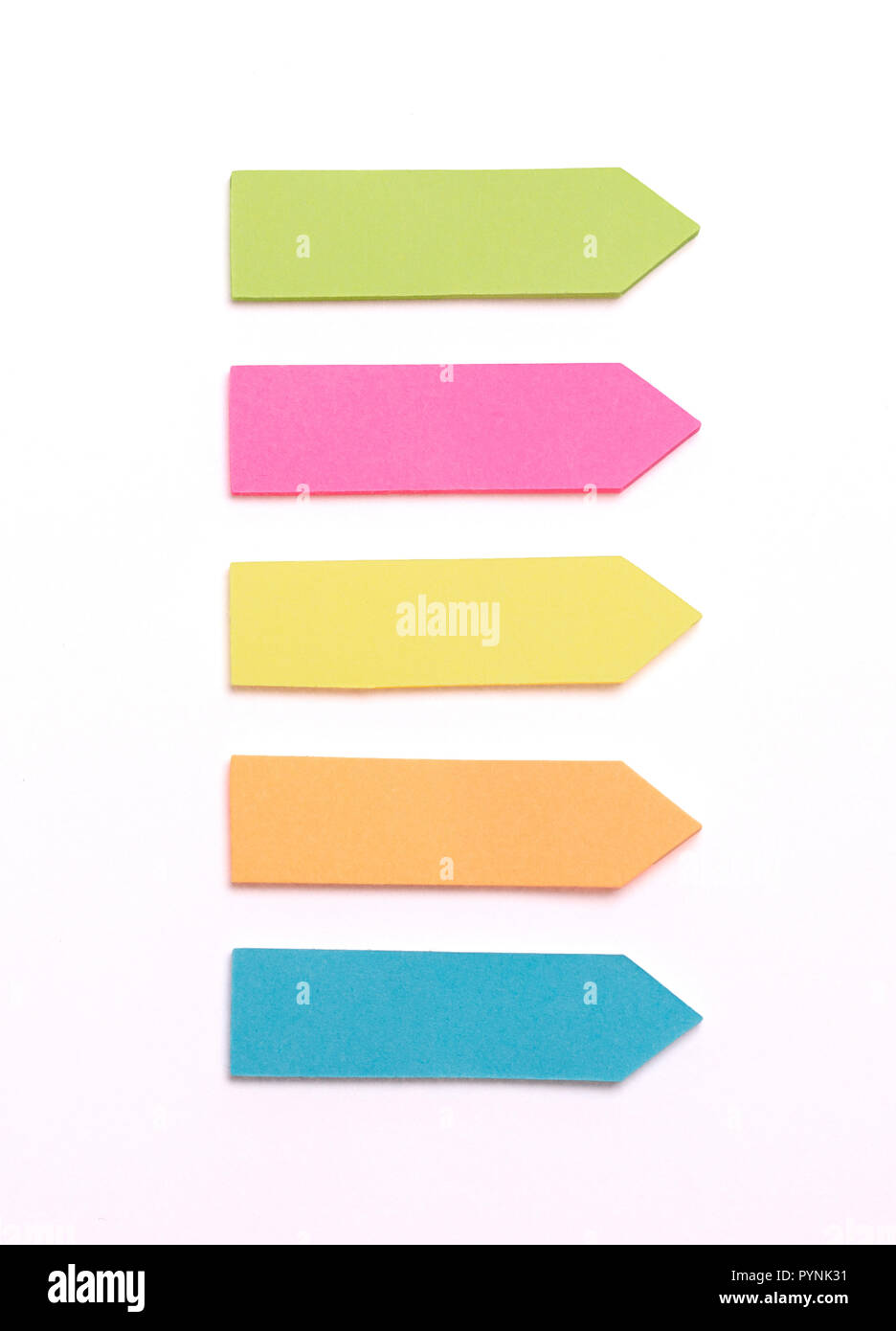 Sticky note collection isolated on a white background Stock Photo - Alamy