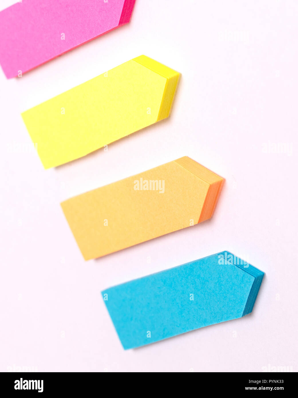 Sticky note collection isolated on a white background Stock Photo - Alamy