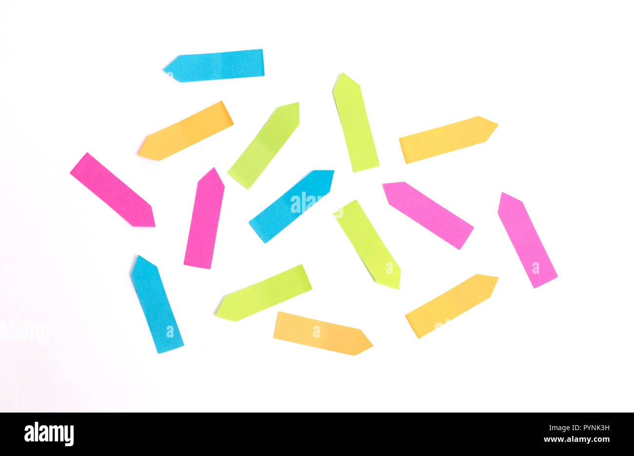 Sticky note collection isolated on a white background Stock Photo - Alamy