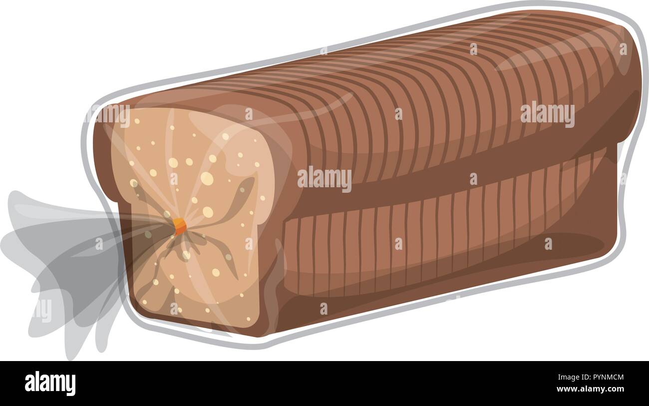 Bread in plastic bag Stock Vector Images - Alamy