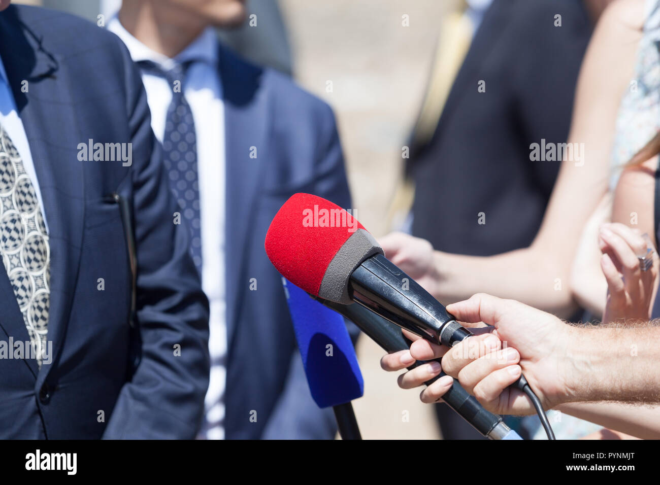 Interview media hi-res stock photography and images - Alamy