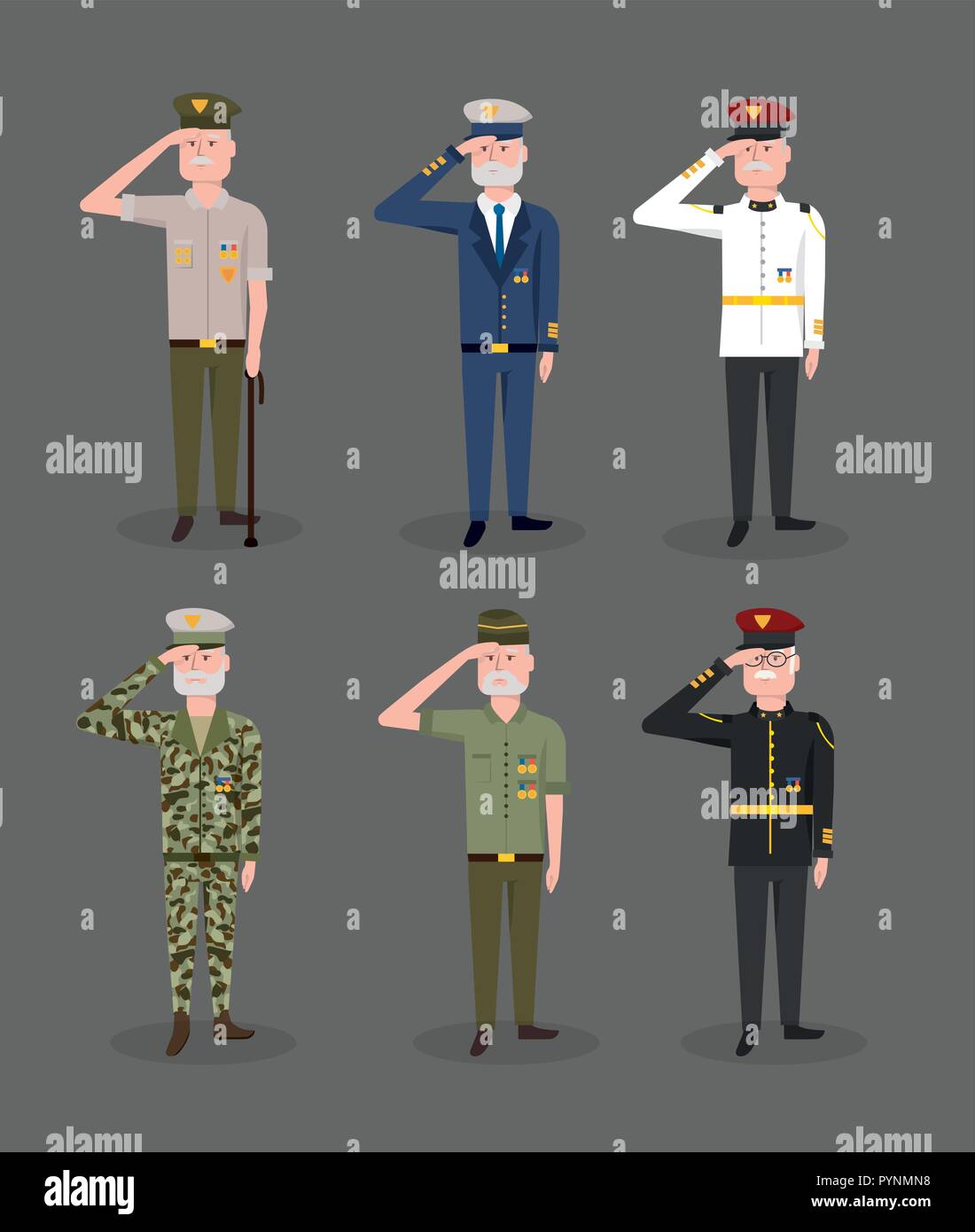 set army forces celebrated national veterans day Stock Vector Image ...