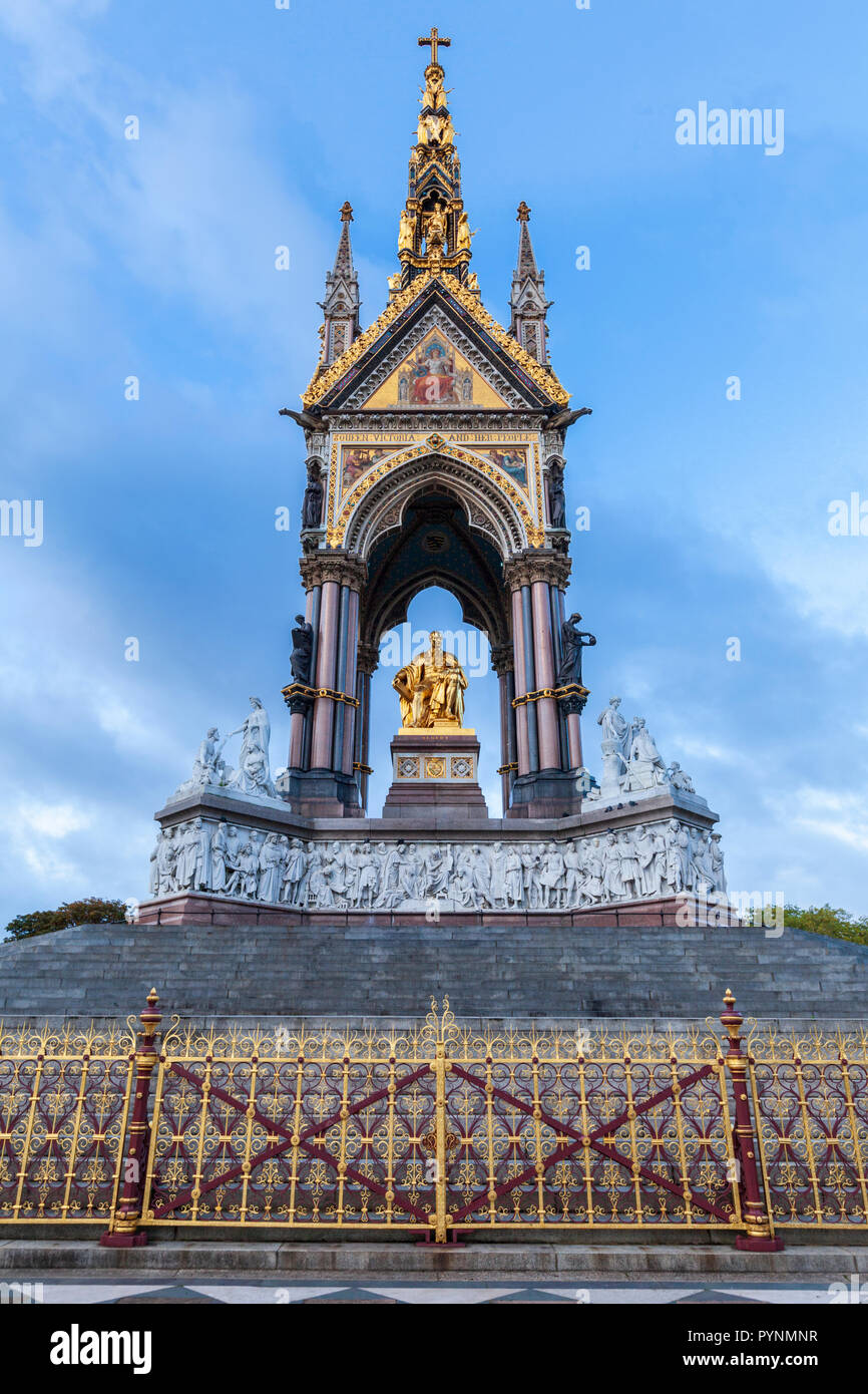 The Albert Memorial in Kensington Gardens, London, England Stock Photo ...