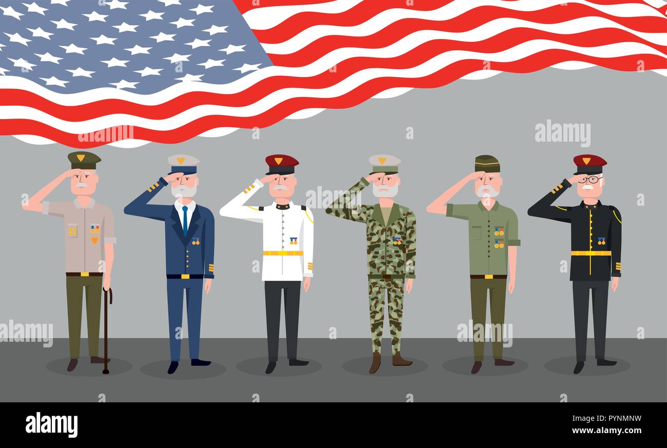 veterans day national patriotic celebration Stock Vector Image & Art ...