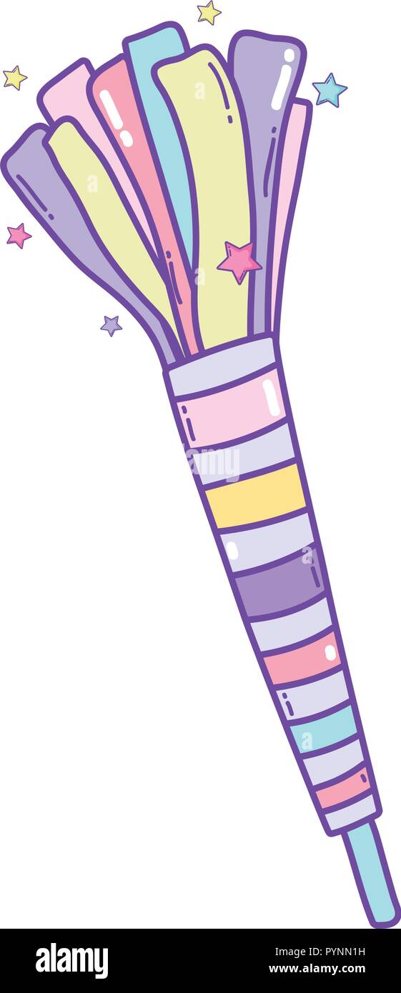 Party popper cartoon Stock Vector Image & Art - Alamy