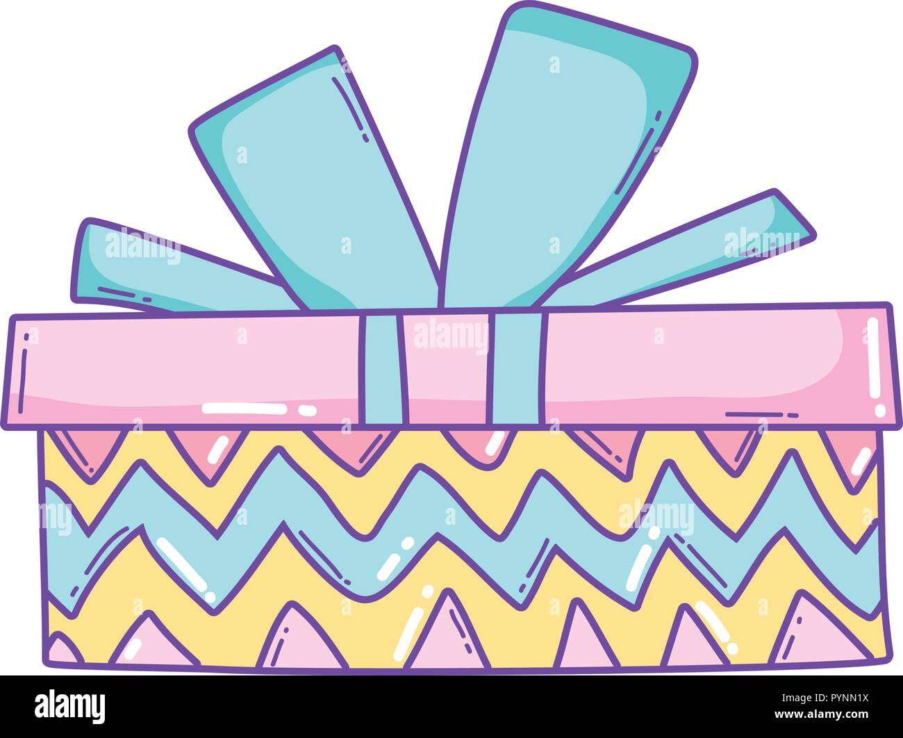 Birthday giftbox cartoon Stock Vector Image & Art - Alamy