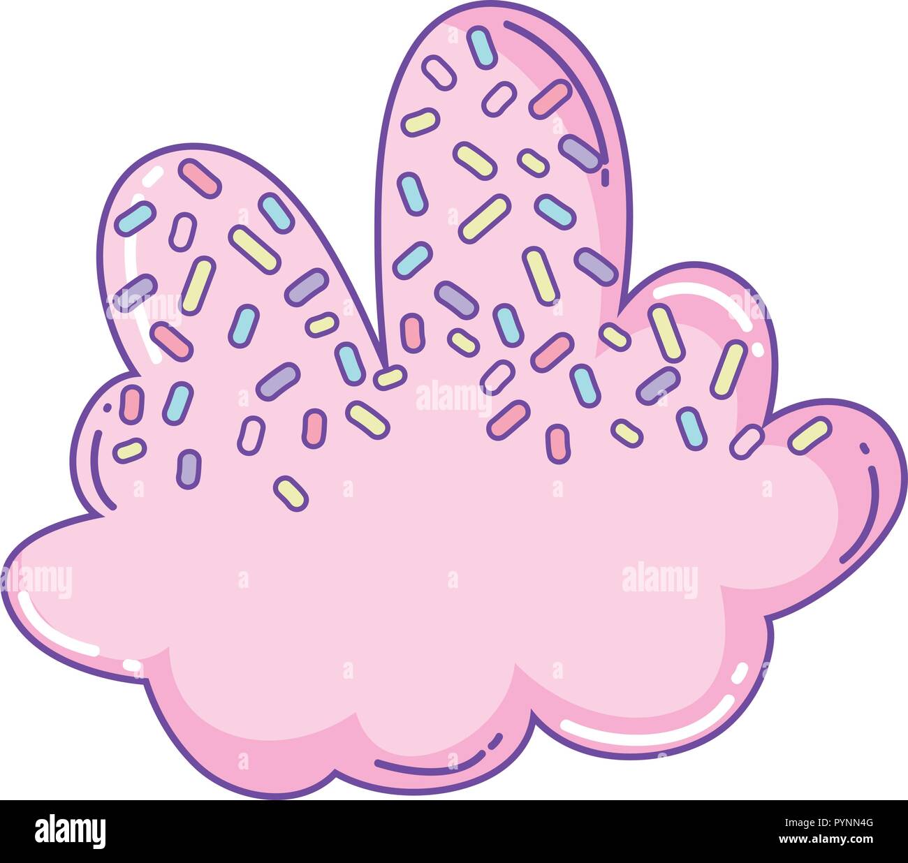 Cloud with candy topping Stock Vector Image & Art - Alamy