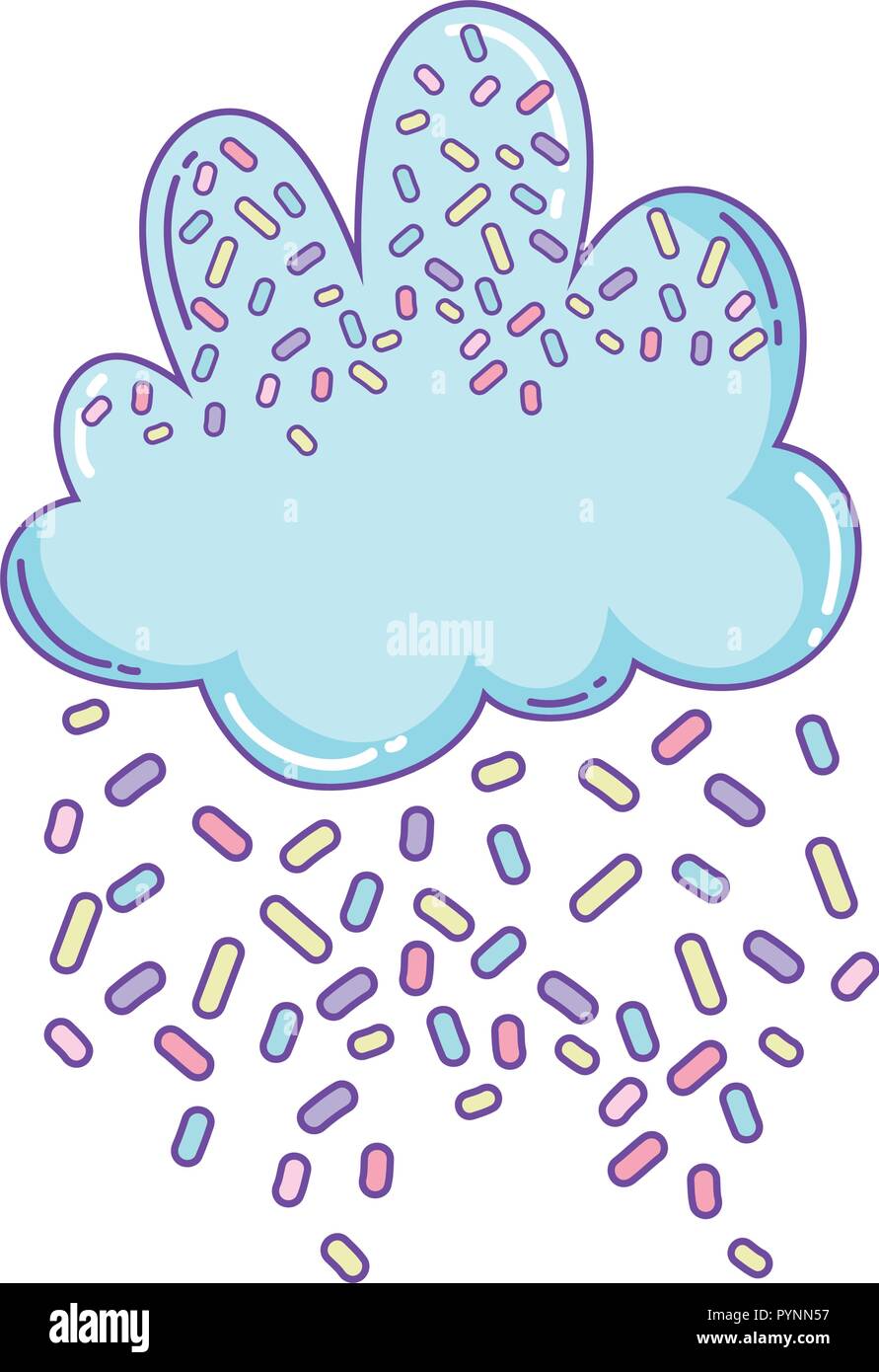 Cloud with candy topping Stock Vector Image & Art - Alamy