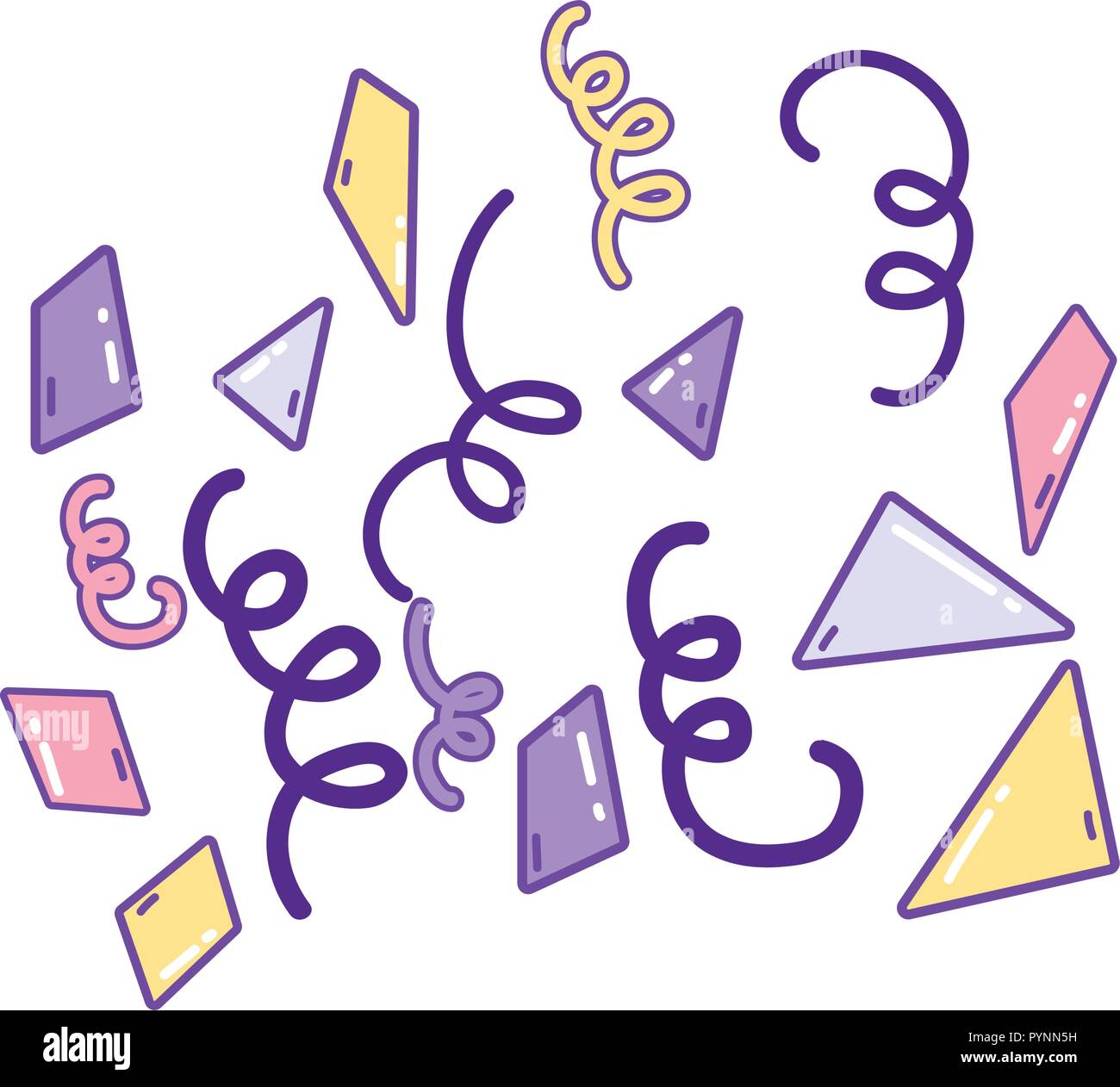 Birthday party confetti Stock Vector Image & Art - Alamy