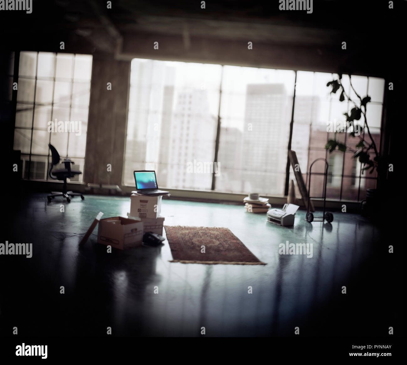 Side view of the interiors of a house Stock Photo - Alamy