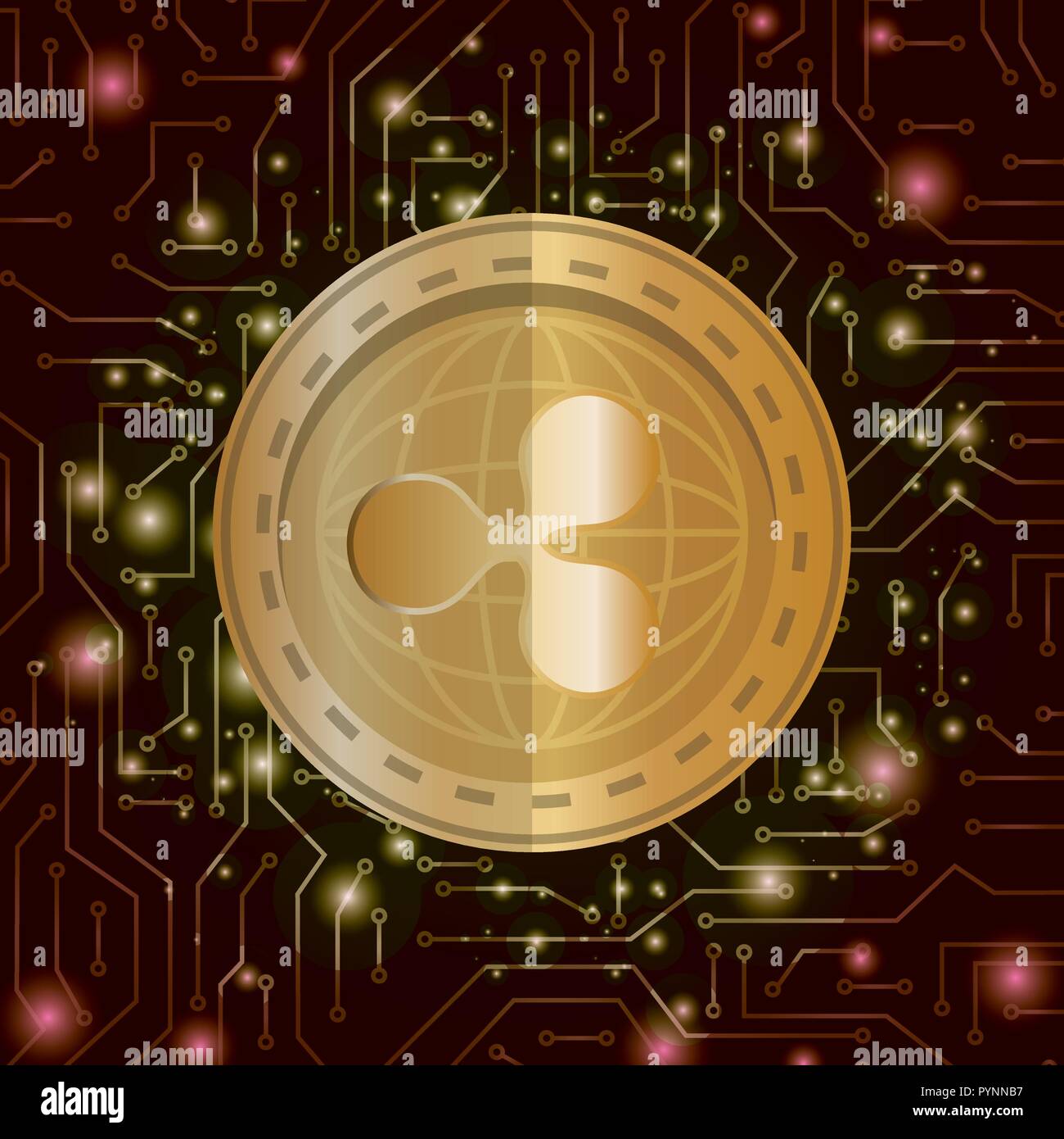 electronic commerce with ripple vector illustration design Stock Vector ...