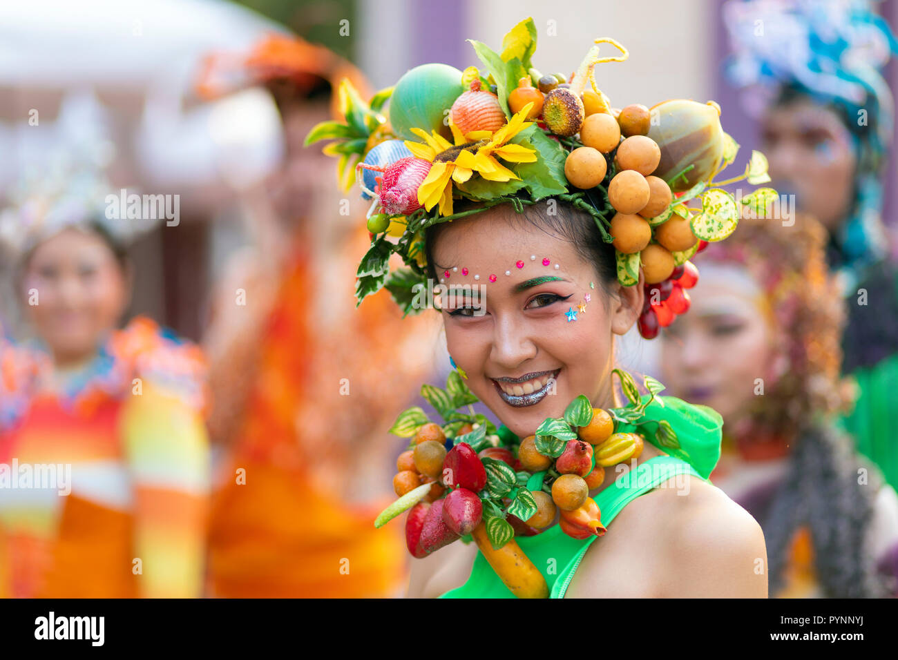 BANGKOK, THAILAND, JANUARY 17, 2018 : Portrait of a cheerful artist ...