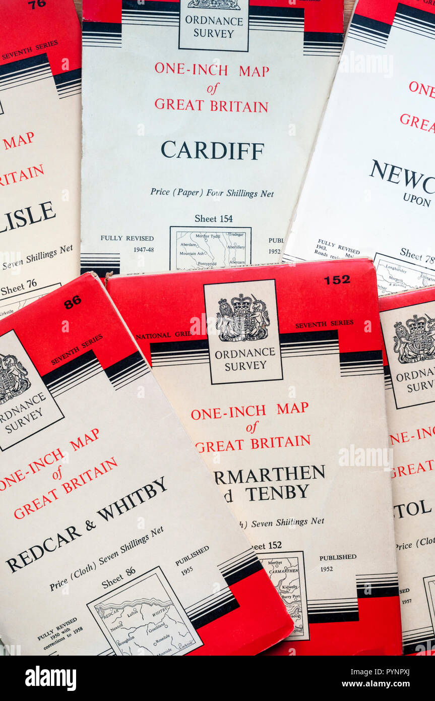 Ordnance survey maps hi-res stock photography and images - Alamy