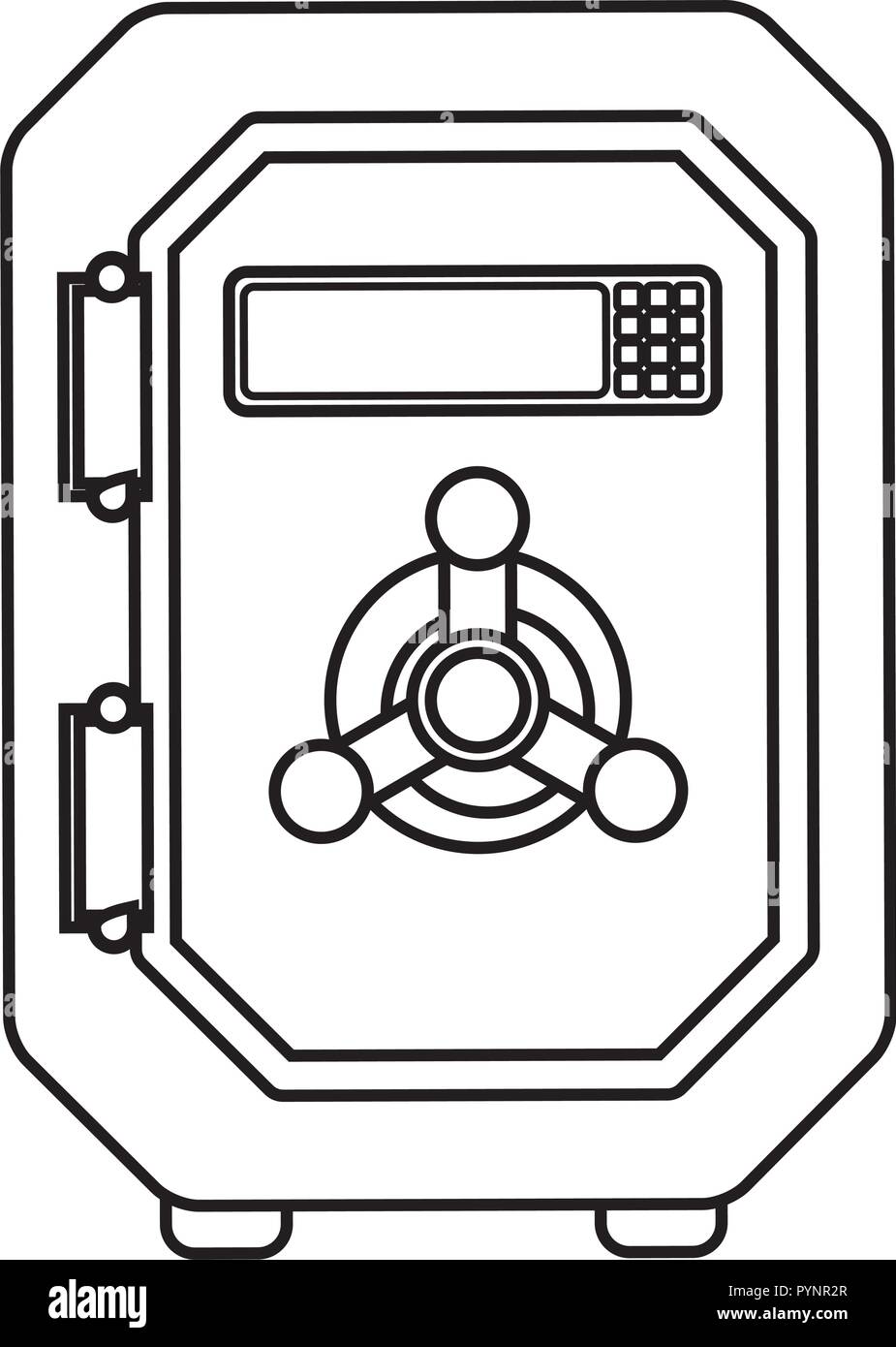 digital safe box closed vector illustration design Stock Vector Image ...