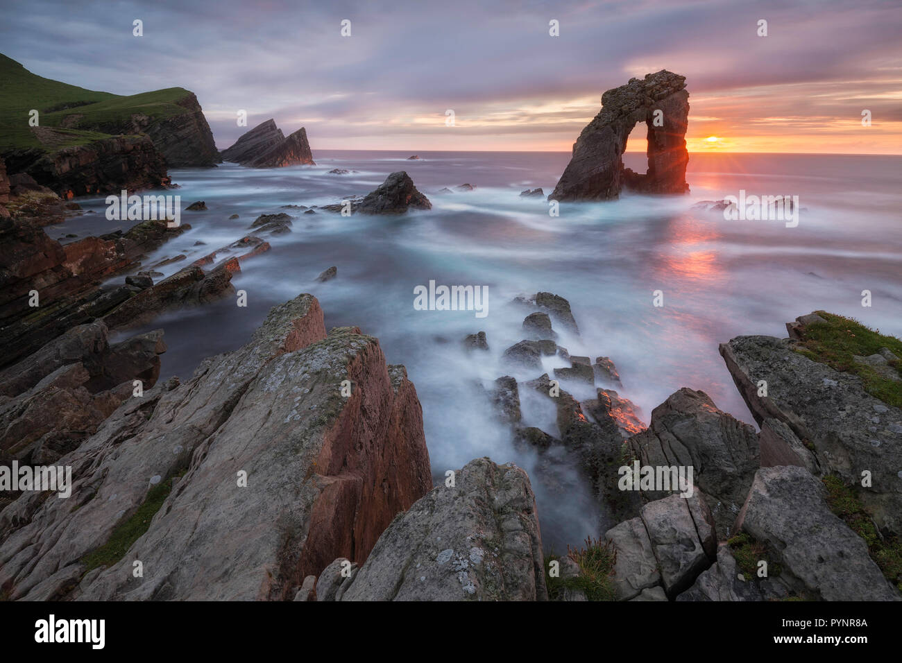 Gaada Stack, Foula, Shetland, Scotland Stock Photo - Alamy
