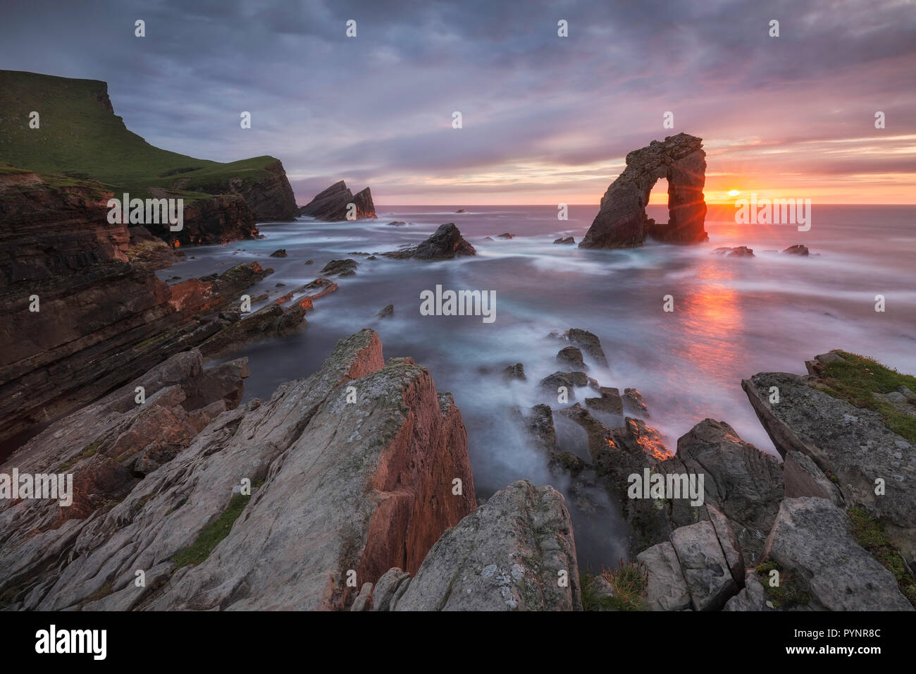 Gaada Stack, Foula, Shetland, Scotland Stock Photo - Alamy