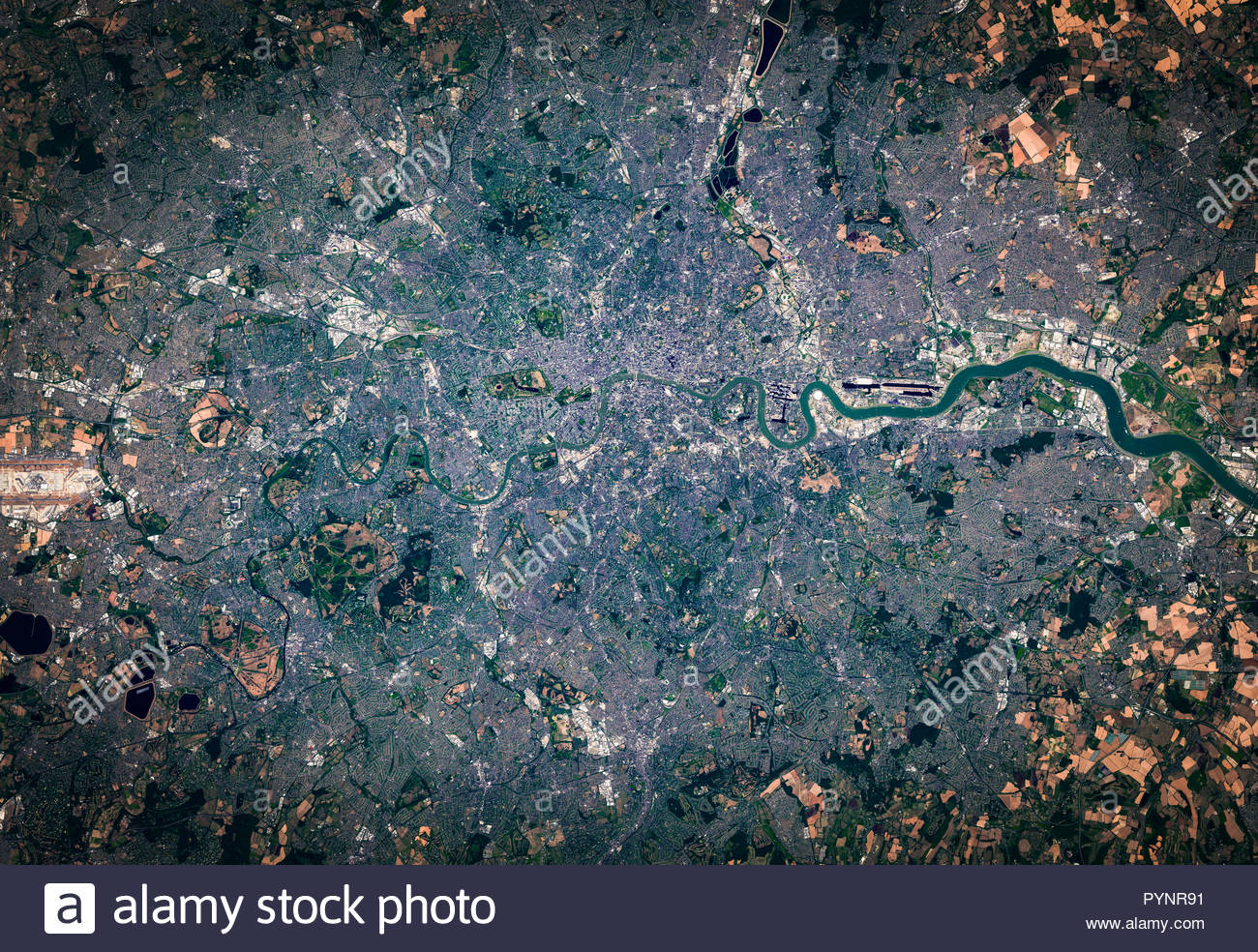 Aerial Map Of London Stock Photos & Aerial Map Of London Stock Images ...