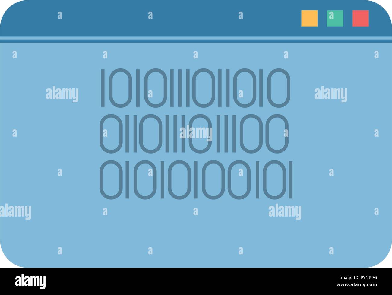 template webpage with binary code vector illustration design Stock Vector Image & Art - Alamy