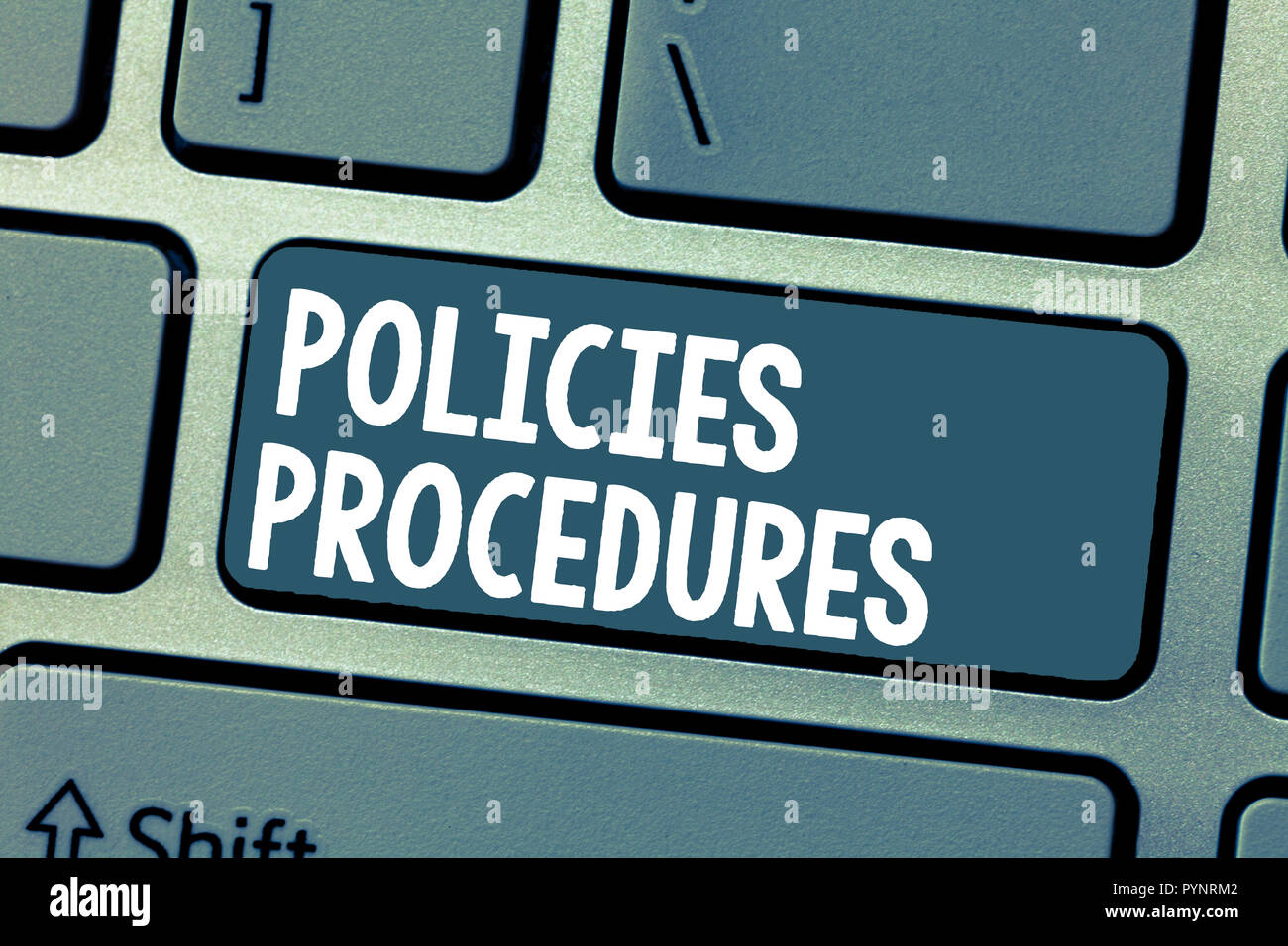 Text sign showing Policies Procedures. Conceptual photo Influence Major ...