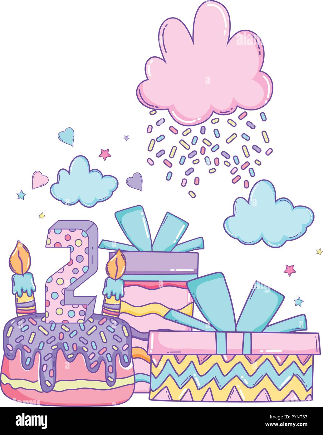 Happy birthday cartoons Stock Vector Image & Art - Alamy