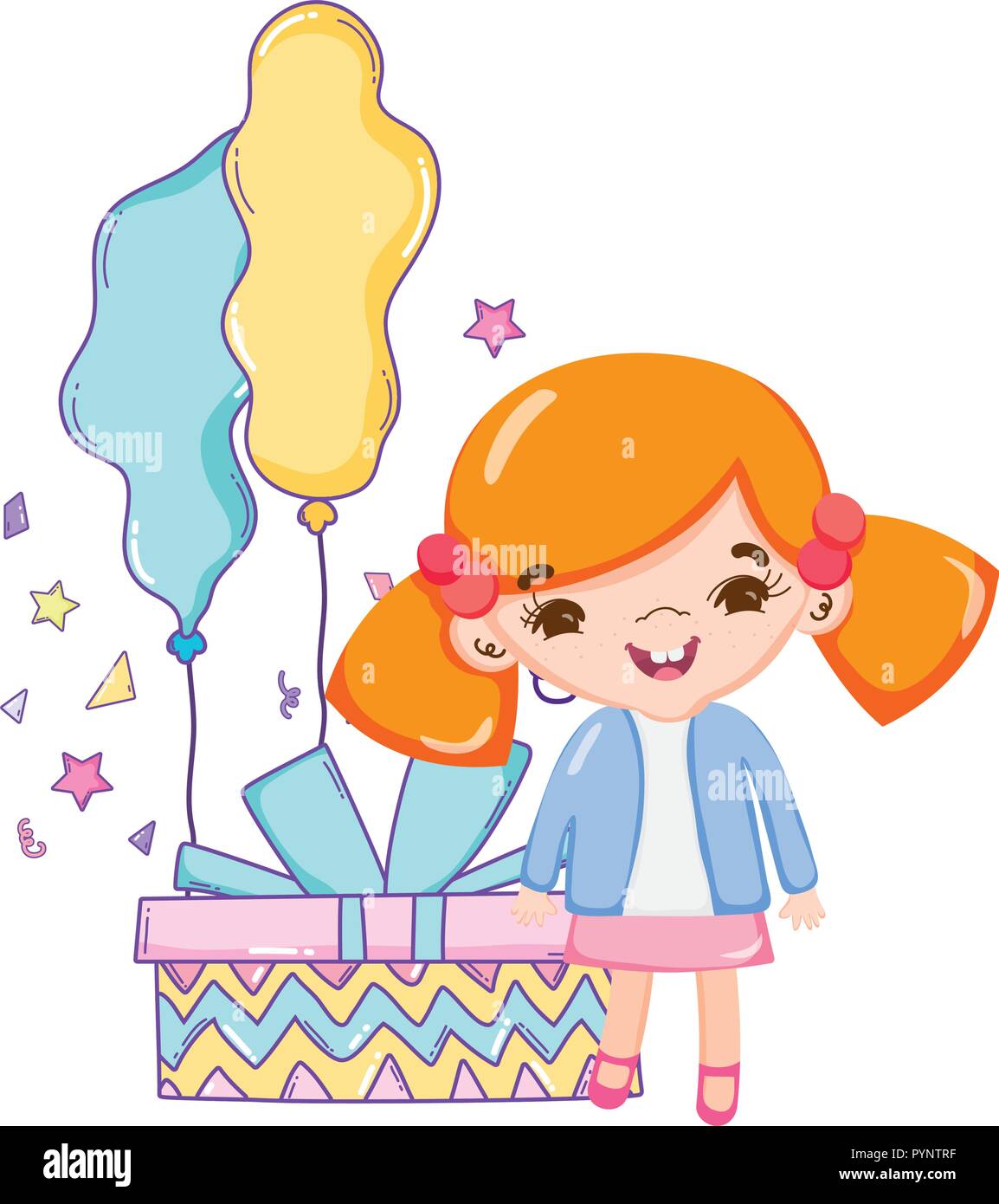 Happy birthday girl cartoons Stock Vector Image & Art - Alamy