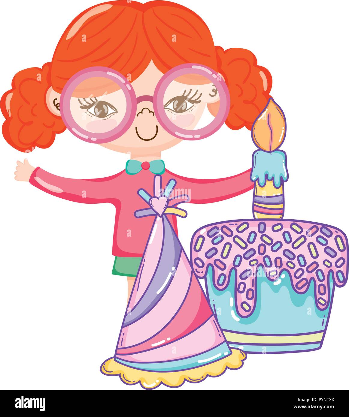 Happy birthday girl cartoons Stock Vector Image & Art - Alamy