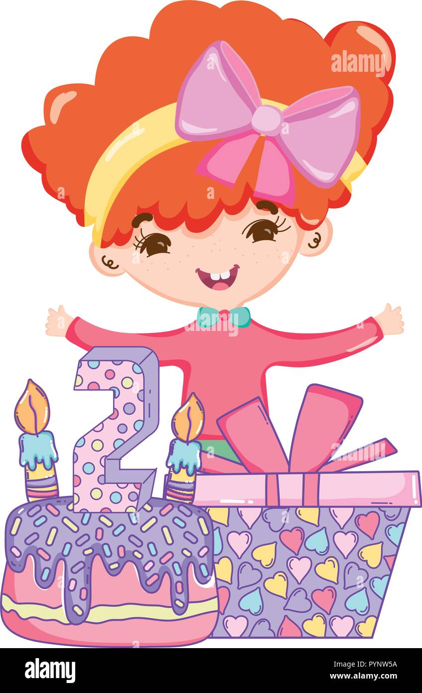 Happy birthday girl cartoons Stock Vector Image & Art - Alamy