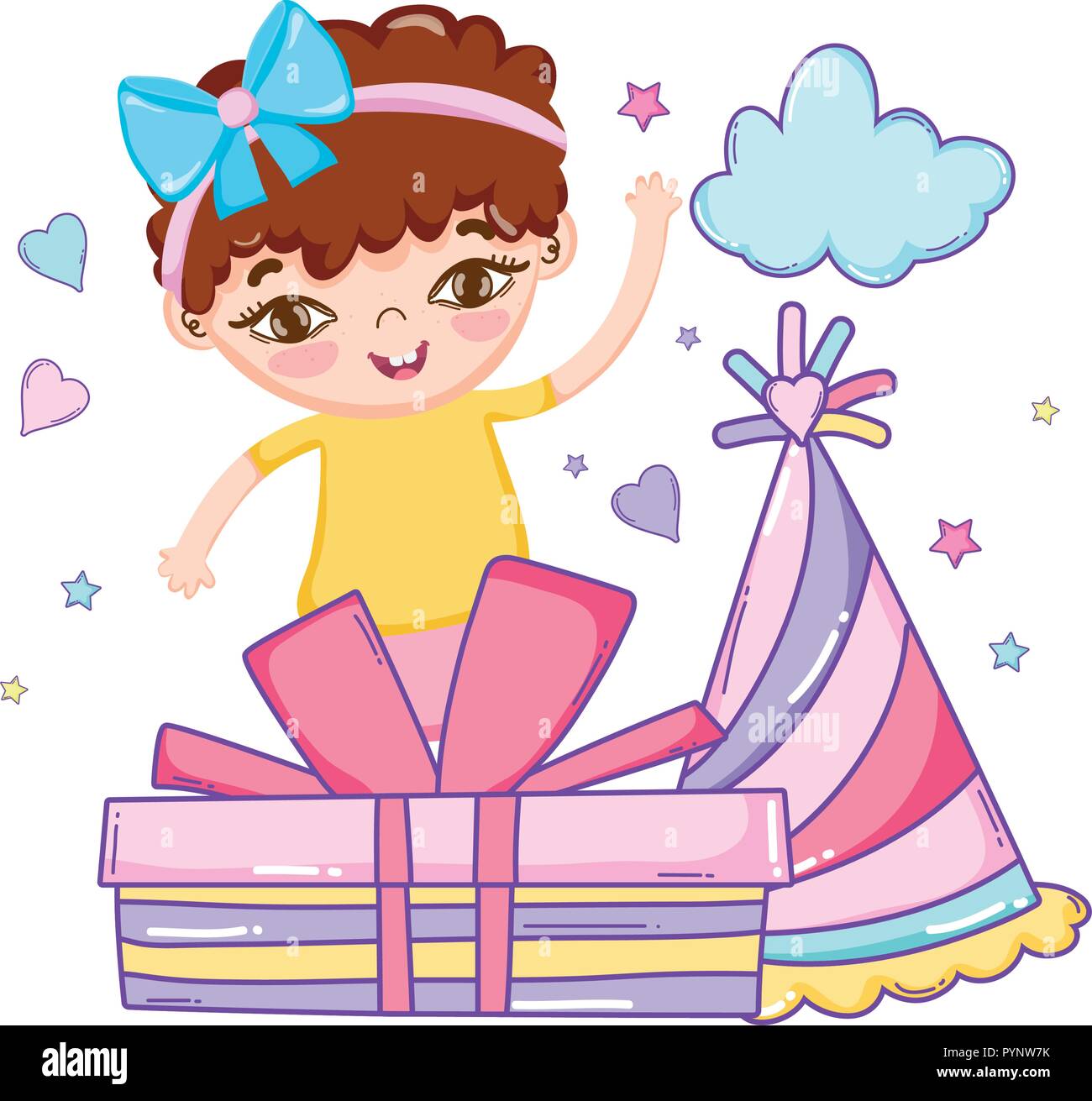 Happy birthday girl cartoons Stock Vector Image & Art - Alamy