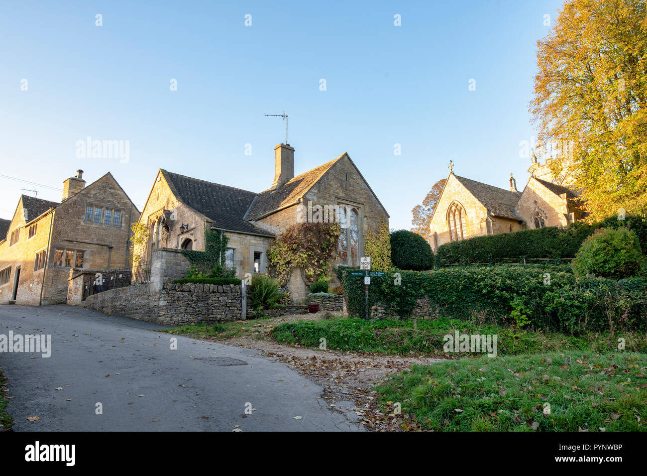 English village cottage church autumn hi-res stock photography and ...