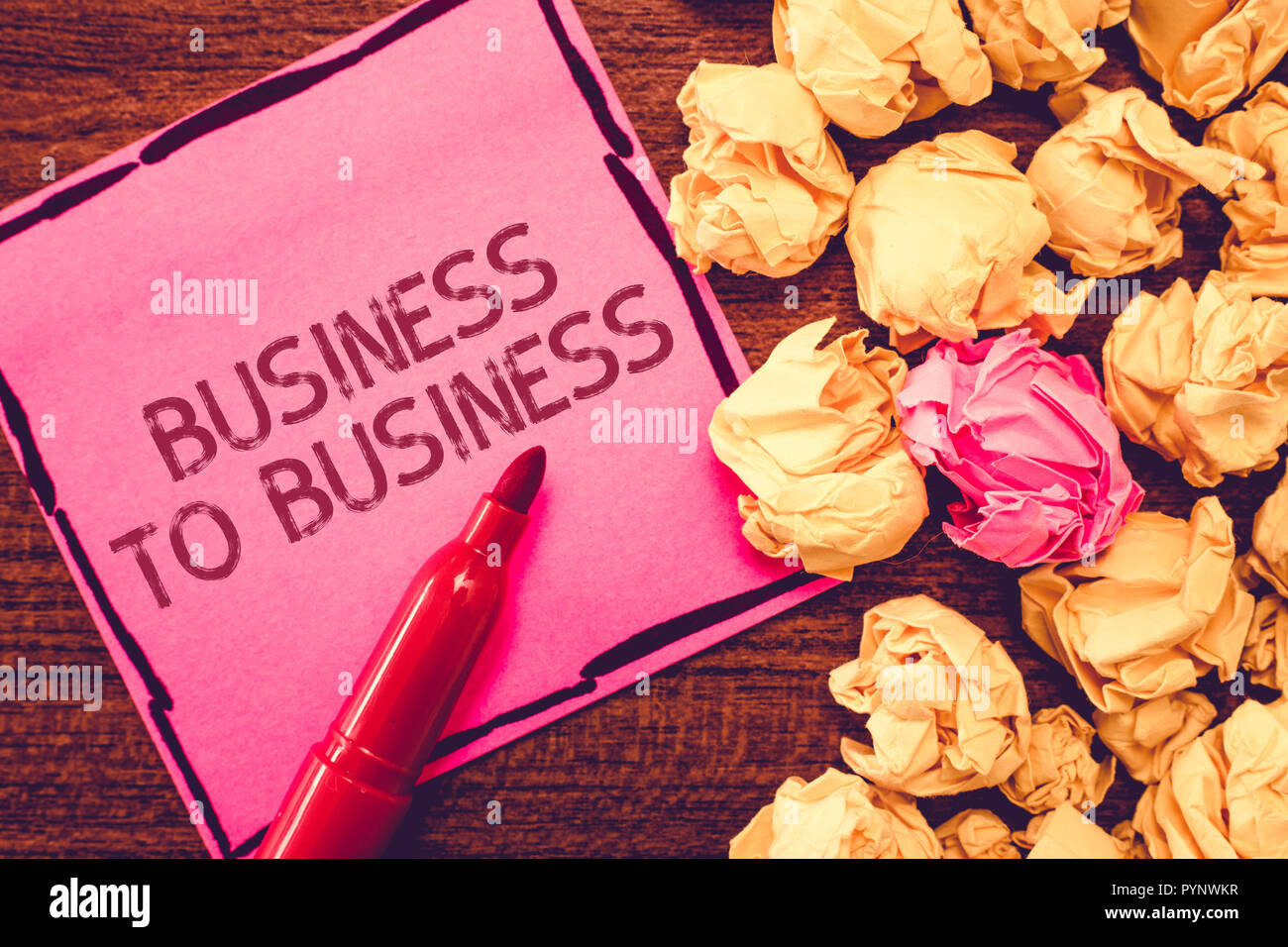 Text sign showing Business To Business. Conceptual photo Commercial ...