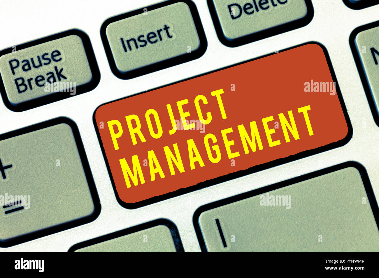 Handwriting Text Project Management Concept Meaning Application