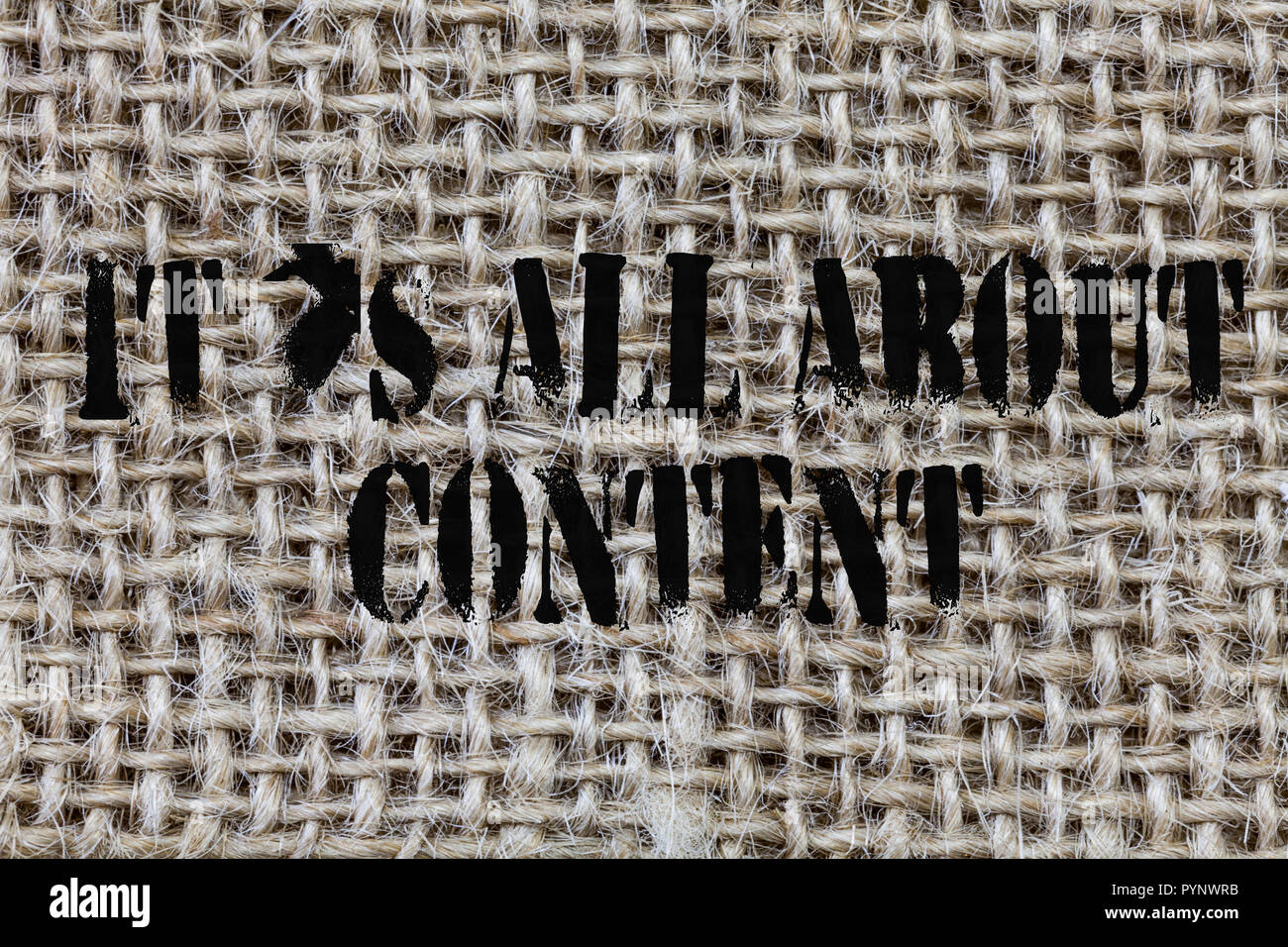 Text sign showing It s is All About Content. Conceptual photo Express ...
