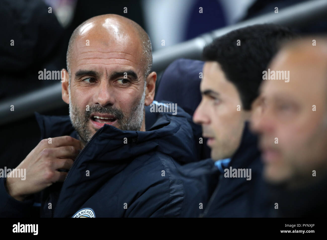 Manchester City manager Pep Guardiola during the Premier League match ...