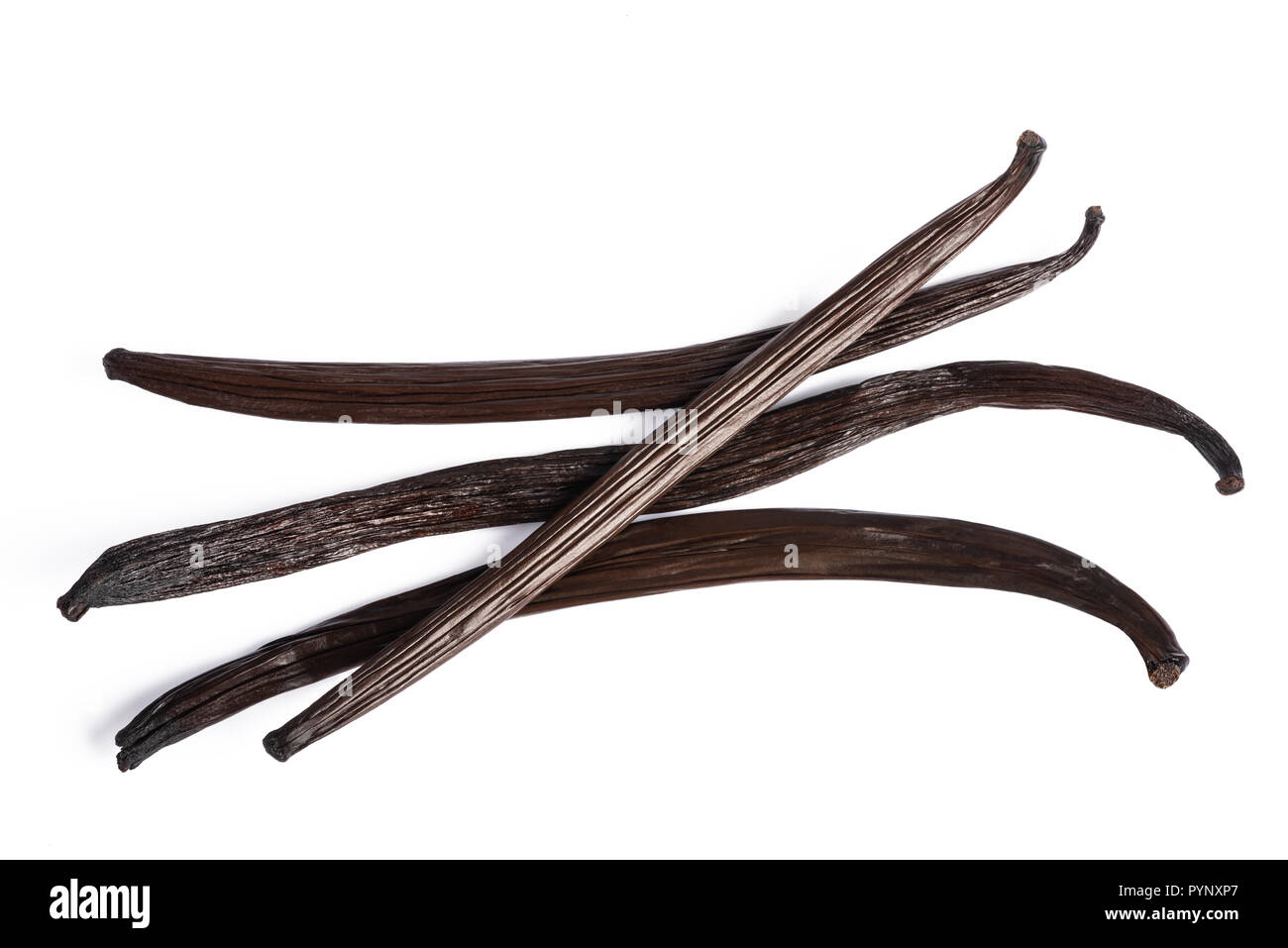 Vanilla sticks isolated on white background Stock Photo - Alamy