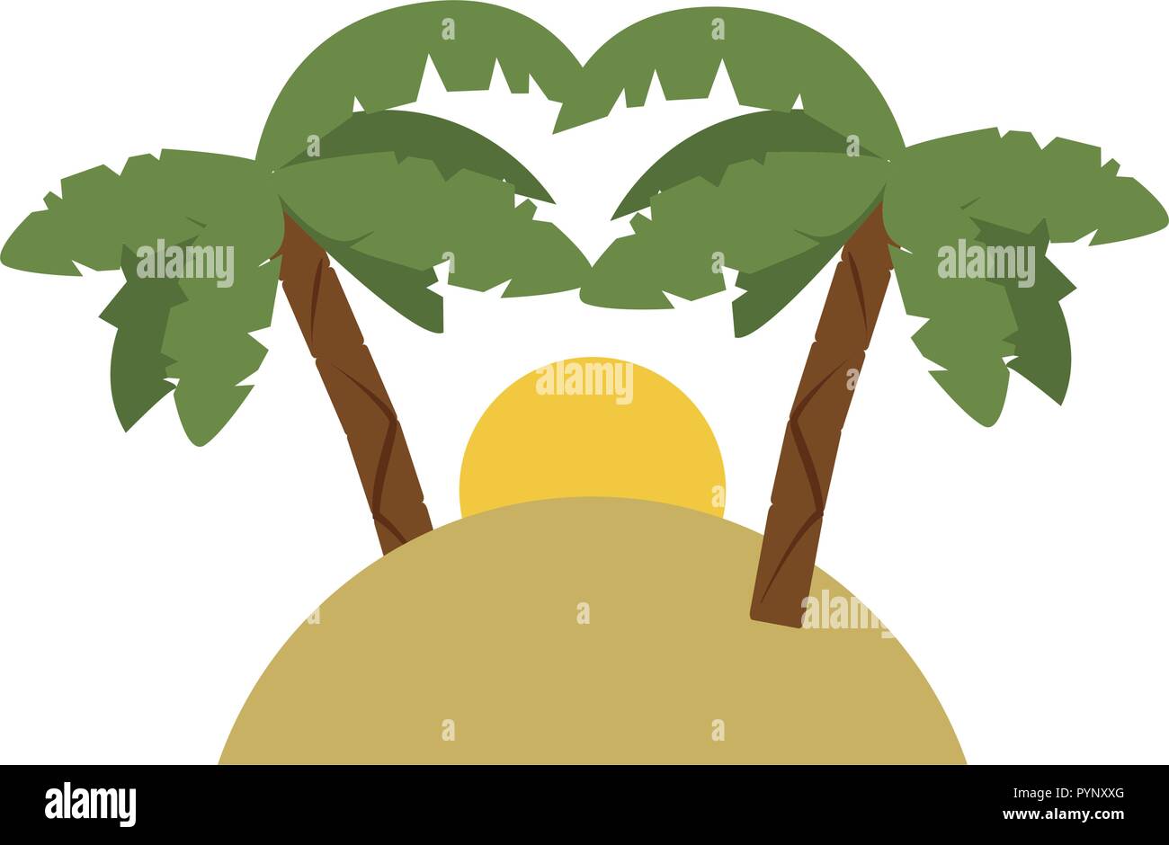 Beach and sun cartoon vector illustration graphic design Stock Vector ...