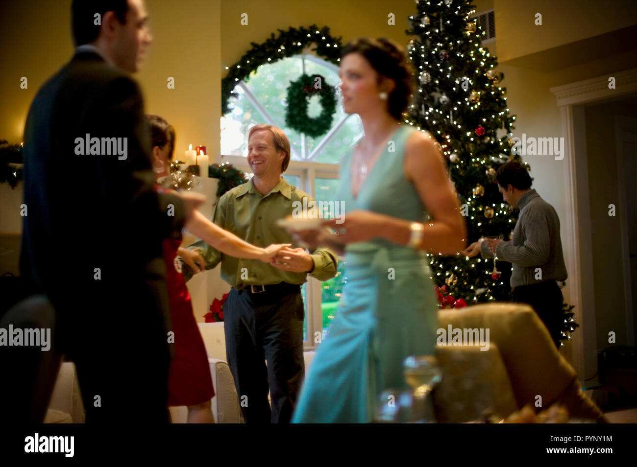 Party dancing adults christmas hi-res stock photography and images - Alamy