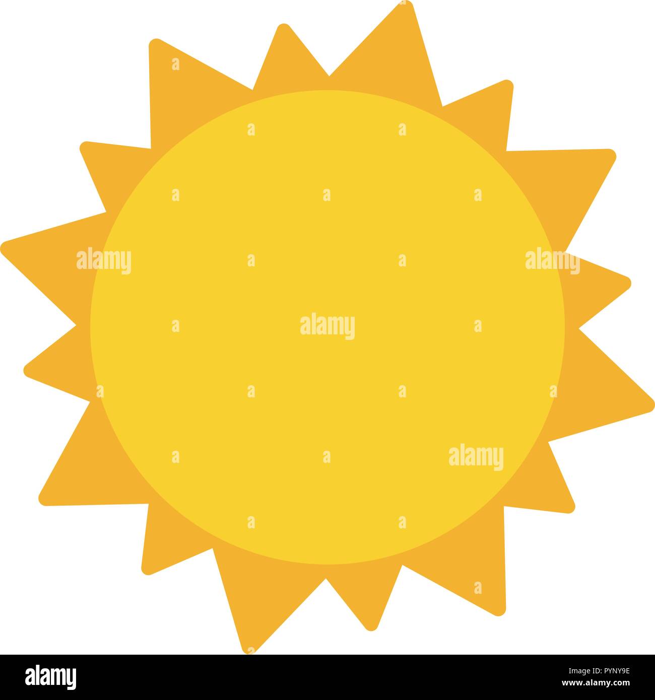 Sun summer symbol isolated vector illustration graphic design Stock ...