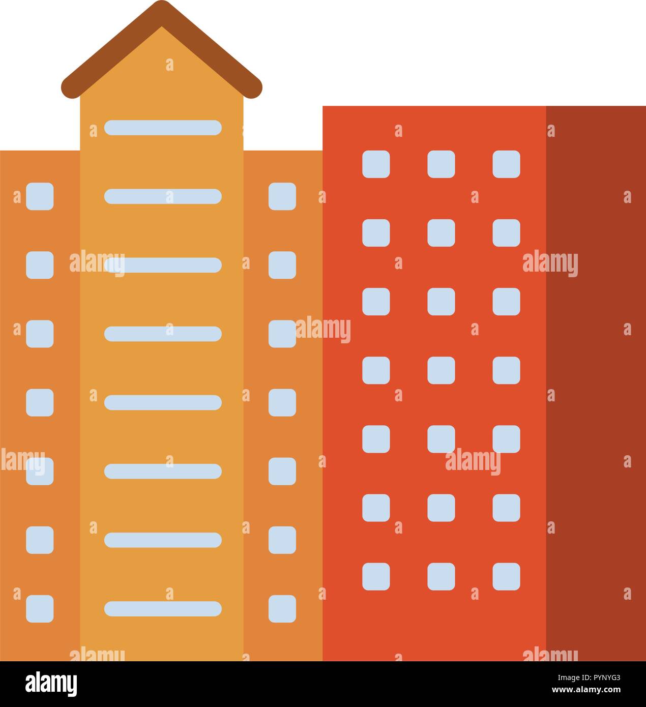 Buildings towers symbol vector illustration graphic design Stock Vector ...