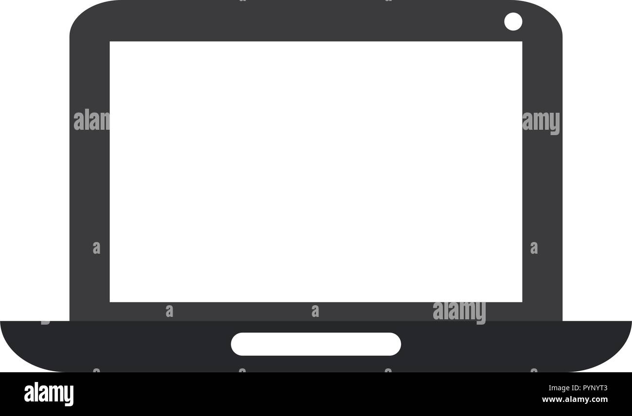 Laptop blank screen isolated vector illustration graphic design Stock ...