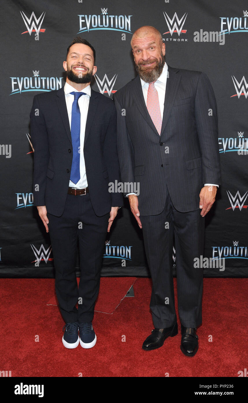 NEW YORK, NY - OCTOBER 28: Finn Balor and Triple H Paul Levesque ...