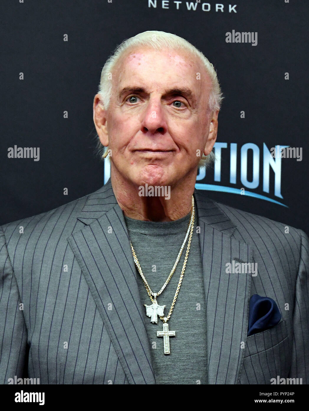 NEW YORK, NY - OCTOBER 28: Ric Flair attends the WWE first ever all ...