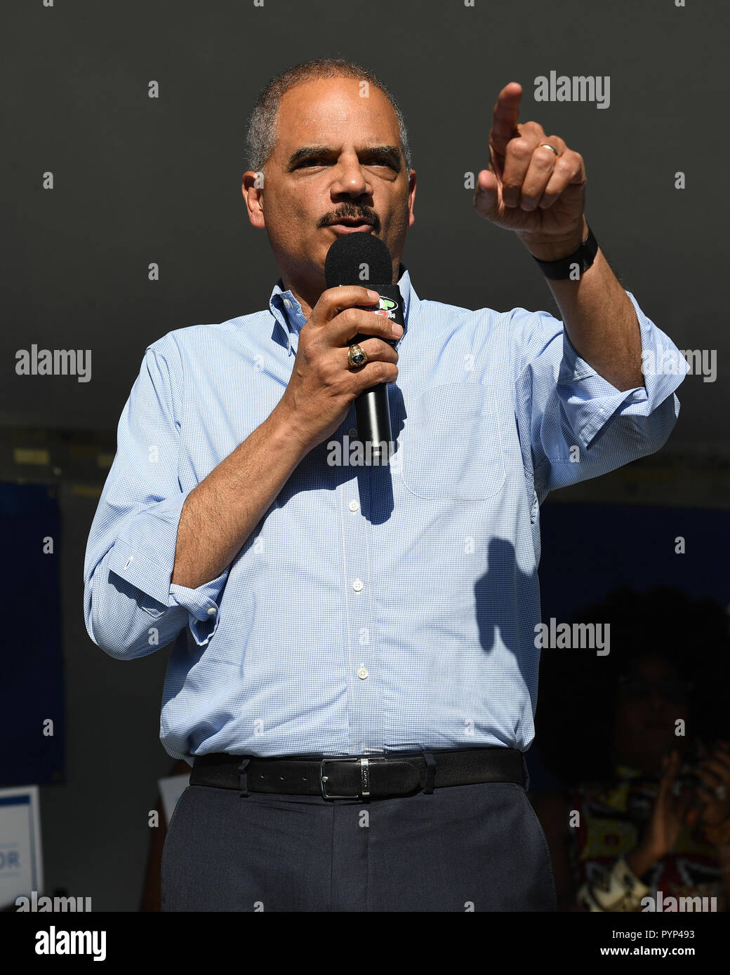 FORT LAUDERDALE FL - OCTOBER 29: Eric Holder speaks during a grassroots ...