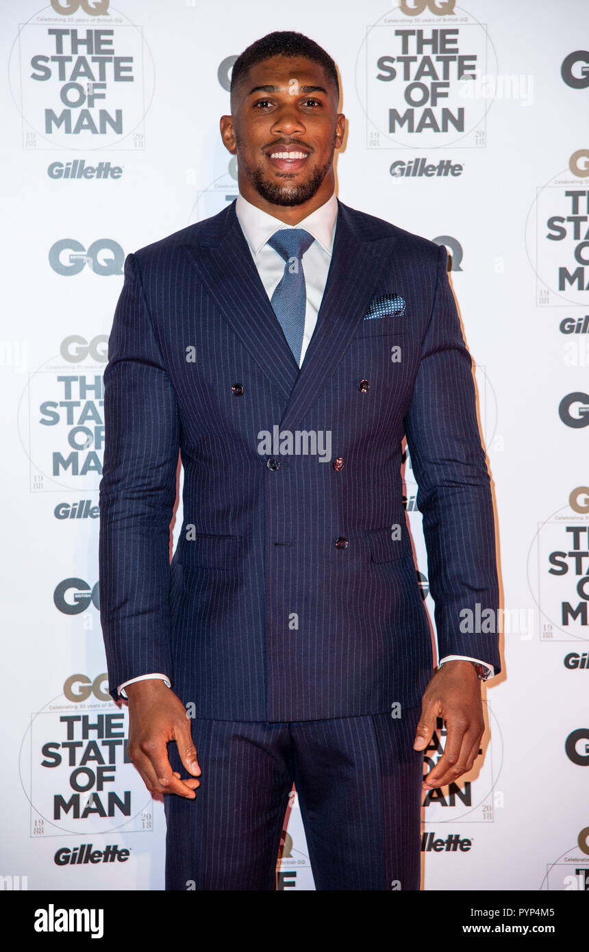 LONDON, ENGLAND - OCTOBER 29: Anthony Joshua attends the GQ 30th ...
