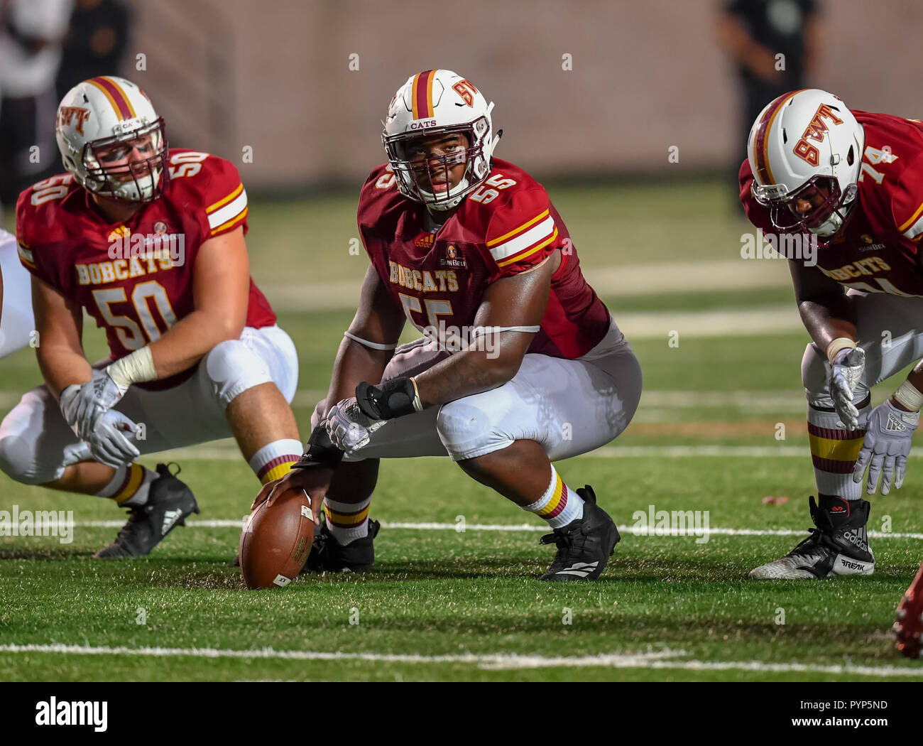 October 27, 2018 San Marcos, TX...Texas State center, Aaron Brewer, (55 ...