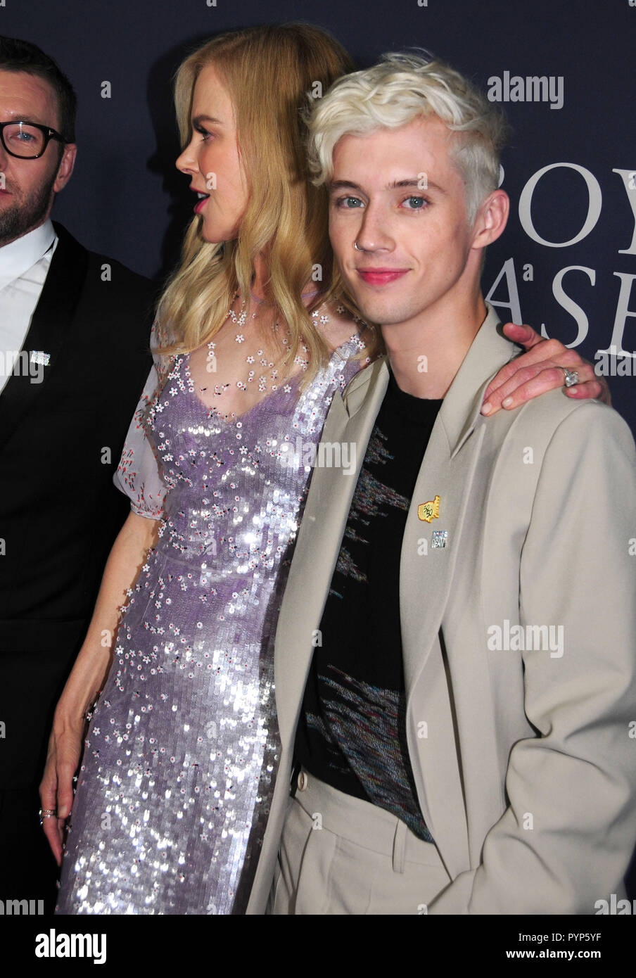 LOS ANGELES, CA - OCTOBER 29: Actress Nicole Kidman and Singer/actor Troye Sivan attend the ...