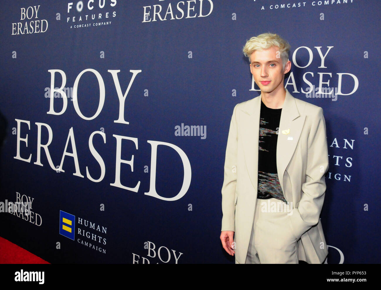 LOS ANGELES, CA - OCTOBER 29: Singer/actor Troye Sivan attends the ...