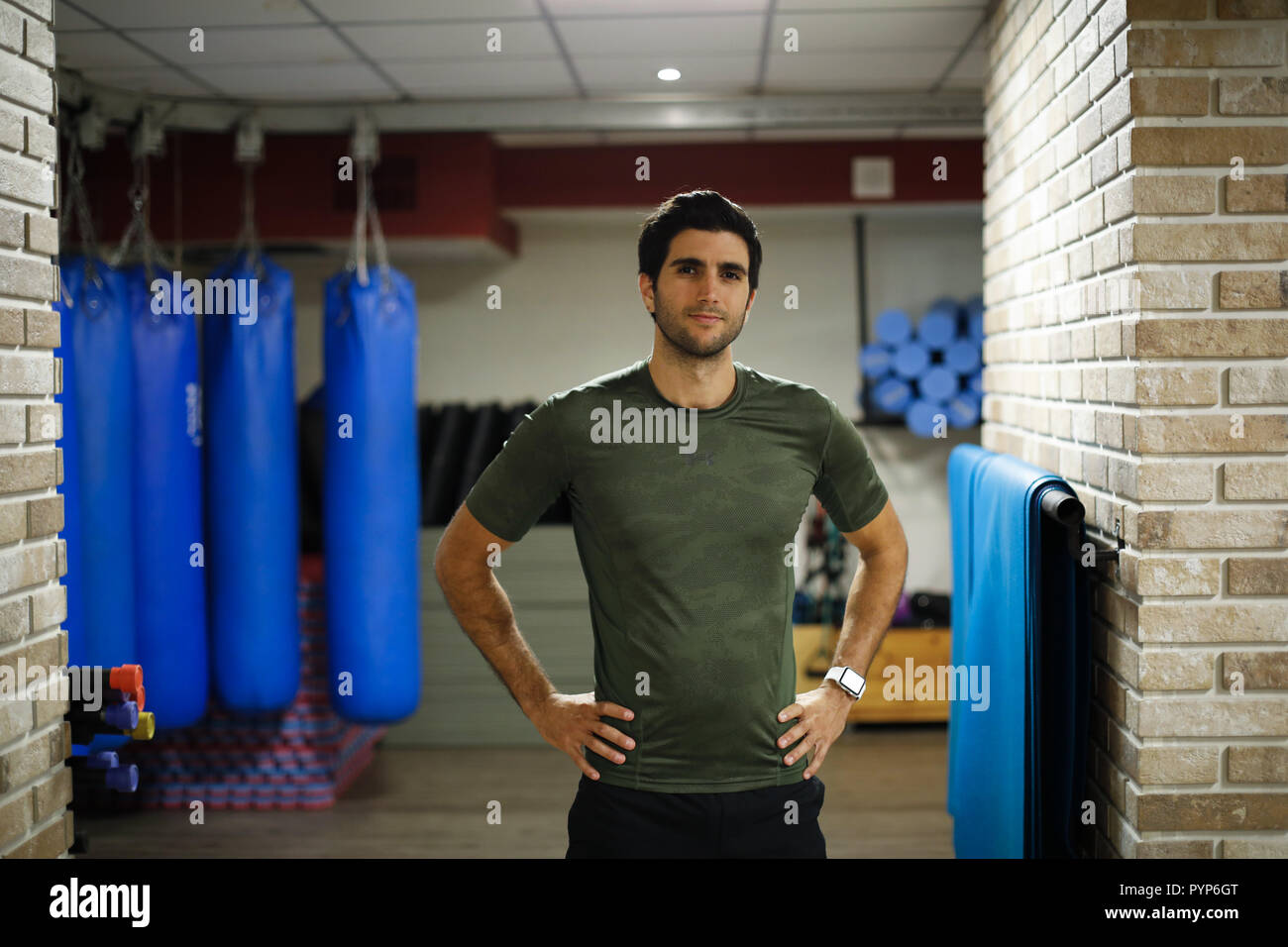 Tel Aviv, Israel. 31st July, 2018. Krav Maga coach Oren Mellul in his ...