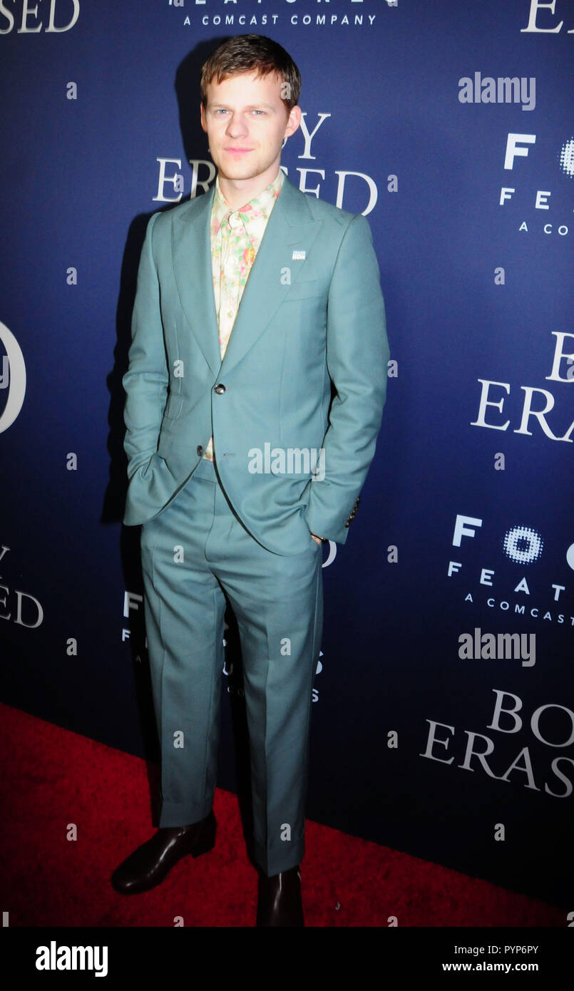 LOS ANGELES, CA - OCTOBER 29: Actor Lucas Hedges attends the premiere ...